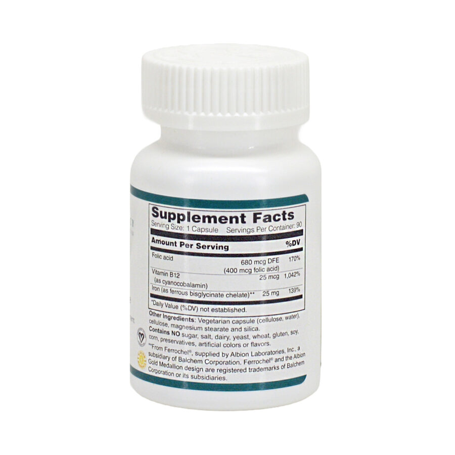 Iron with B12 90 Capsules – Eli Pharmacy